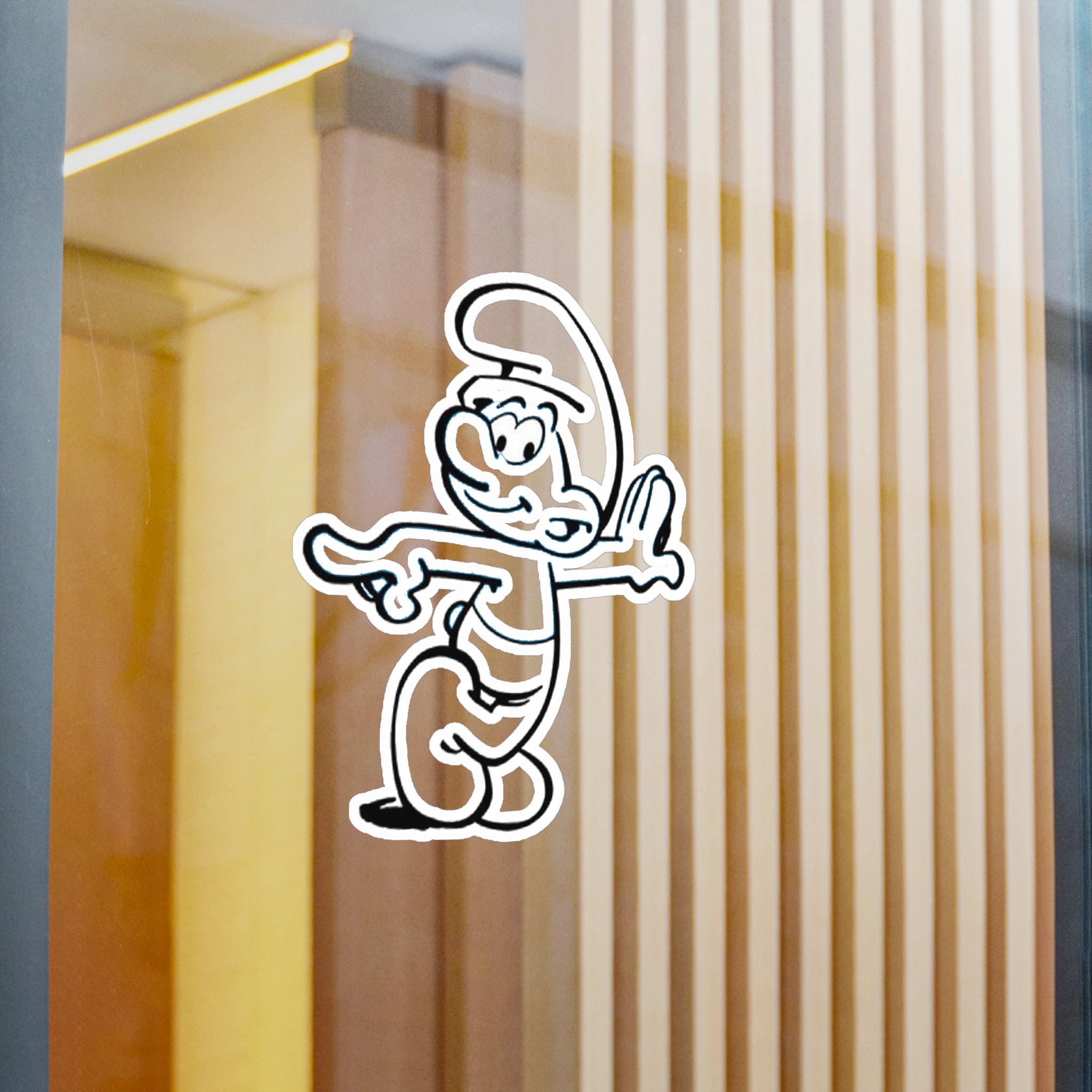 Smurf Outline 80's Cartoon Kiss-cut Vinyl Decals - Etsy
