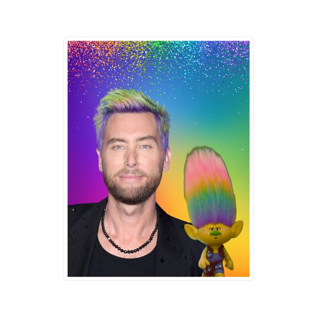 Lance Bass "nsync Rainbow Hair Trolls Kiss-cut Vinyl Decals - Etsy