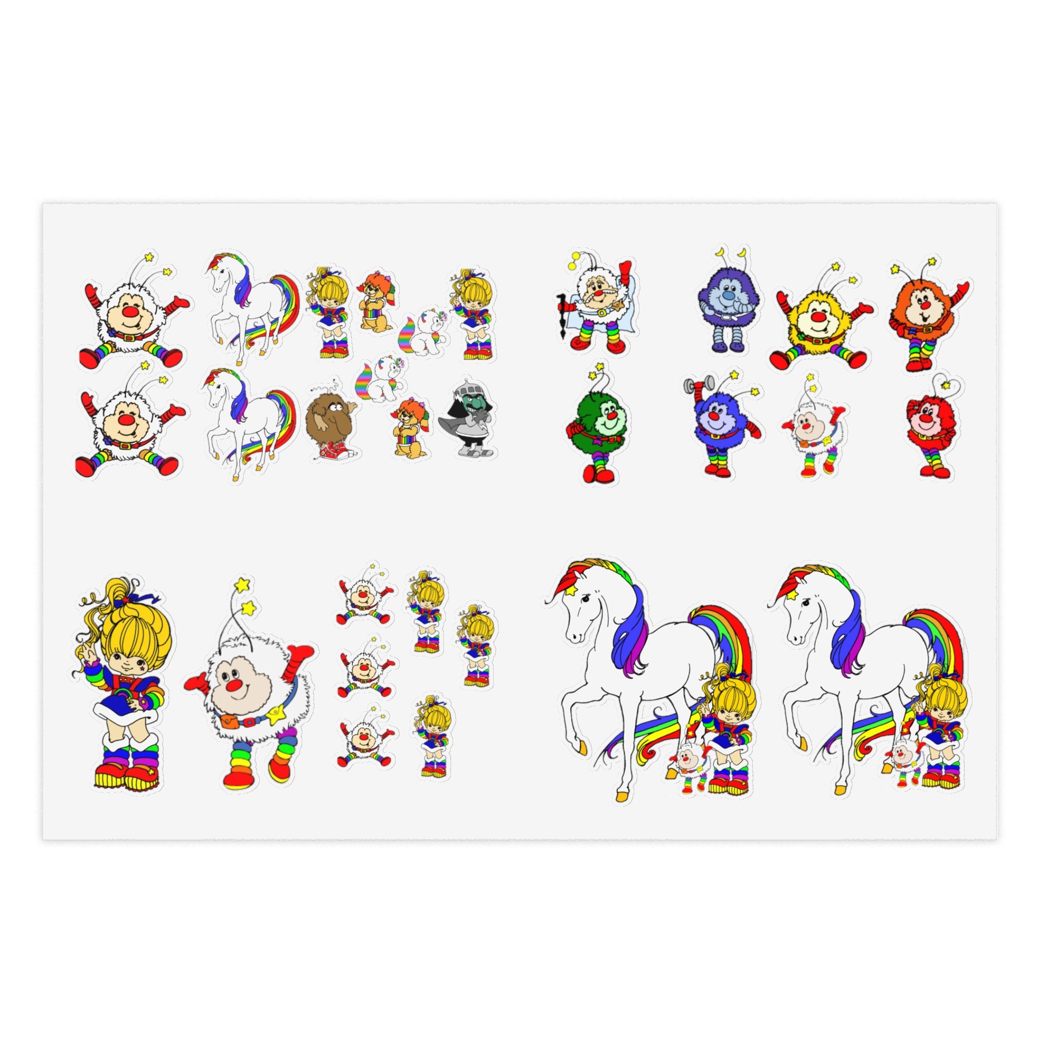 Rainbow Brite Sticker Sheets - Etsy