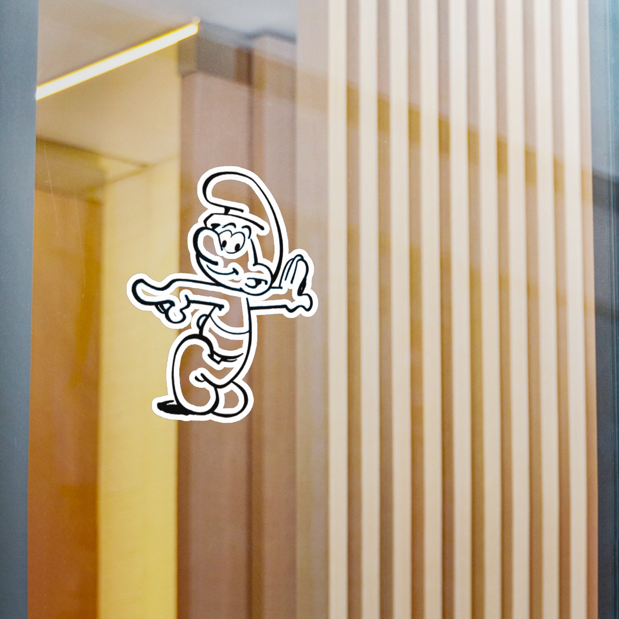 Smurf Outline 80's Cartoon Kiss-cut Vinyl Decals - Etsy