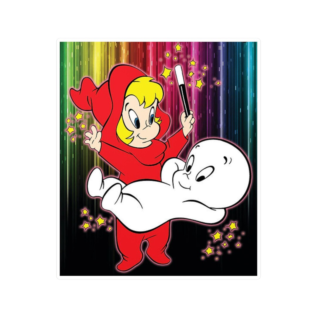 Kiss-cut Vinyl Decals, Wendy the Witch and Casper the Friendly Ghost ...