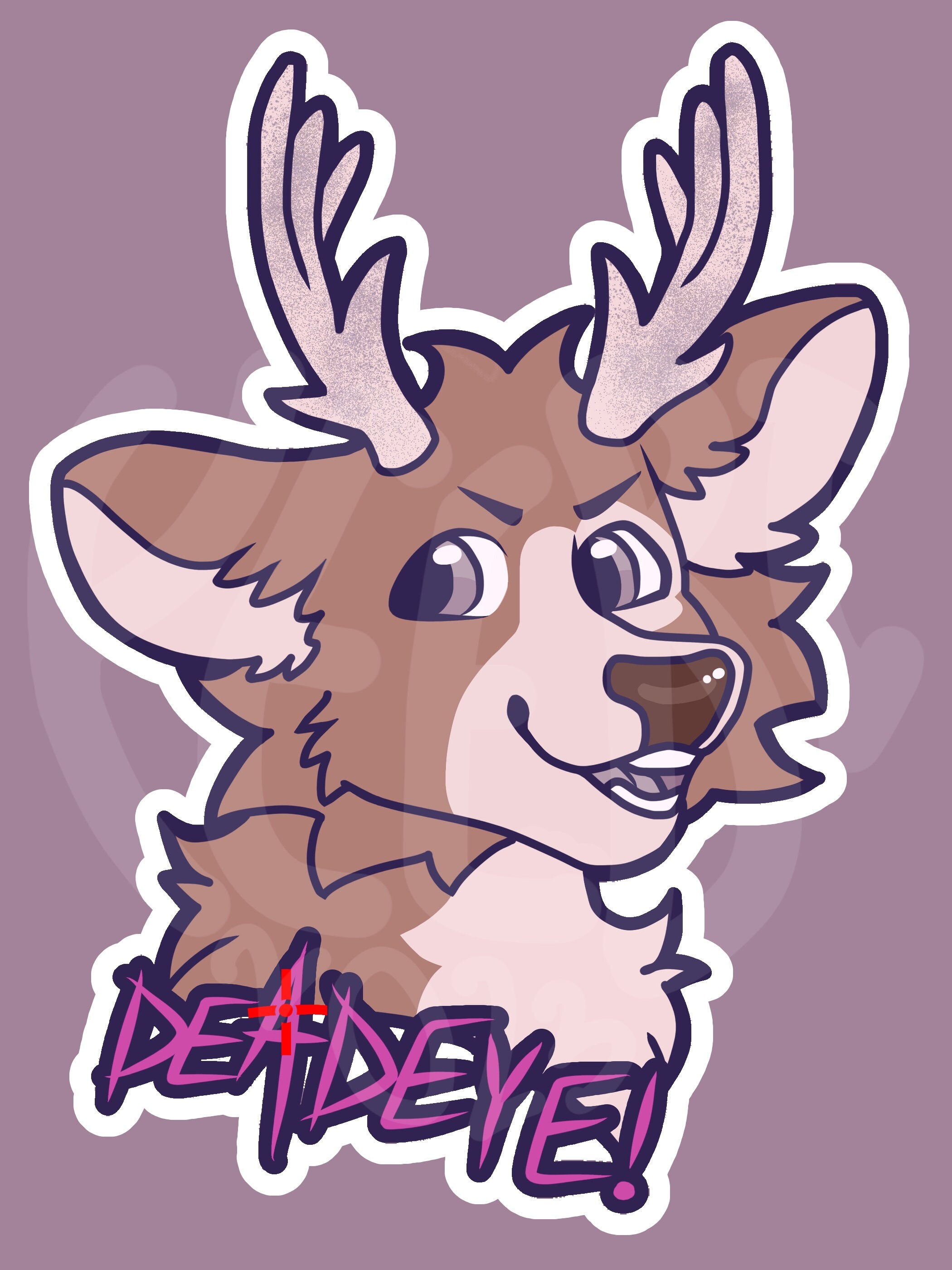 Custom Fursona Badge! (printed and Laminated With or Without ...