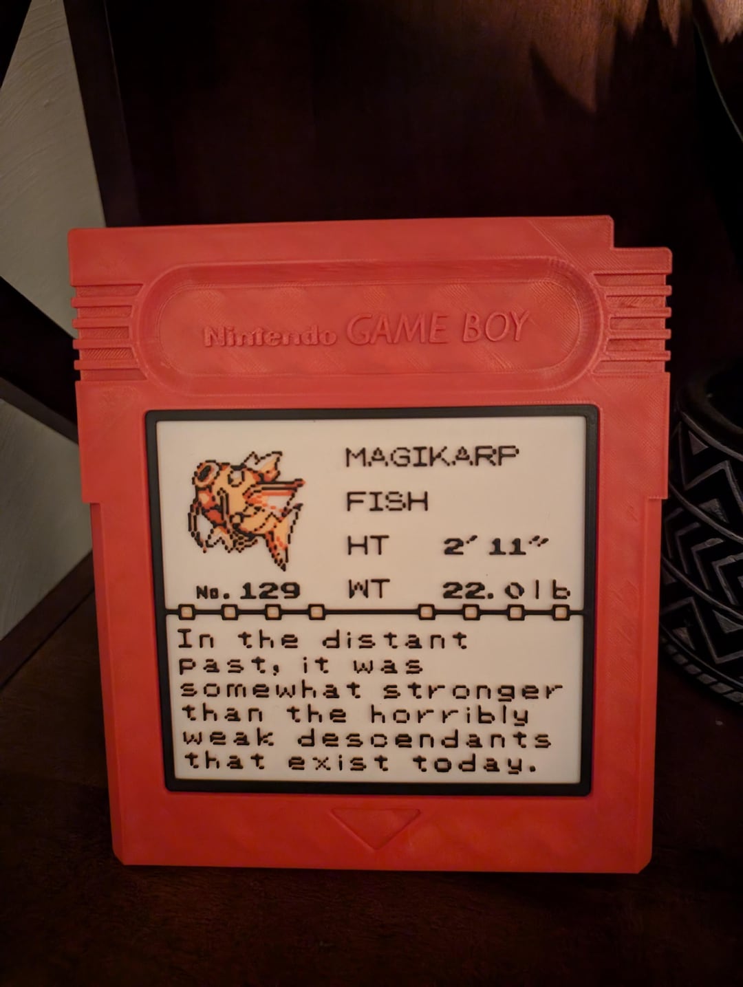 Gameboy With Magikarp Pokedex Entry. - Etsy