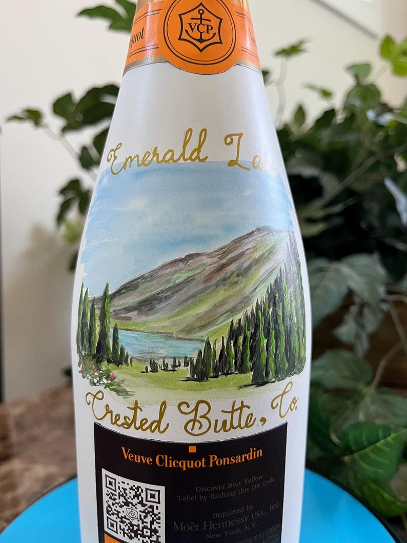Custom Home or Venue Champagne Bottle, Congratulatory Gift, Anniversary ...