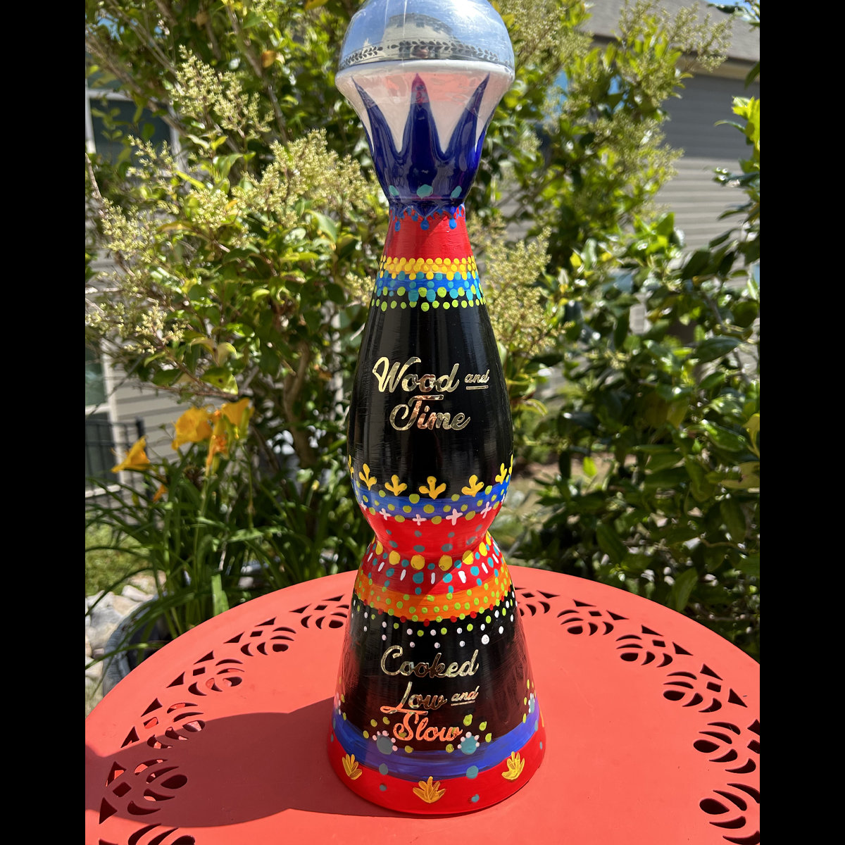 Hand Painted Custom Clase Azule Tequila Design, Congratulatory Gift ...