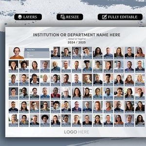 Indesign Template Photo Composite Template for 75 Photos: Professional ...