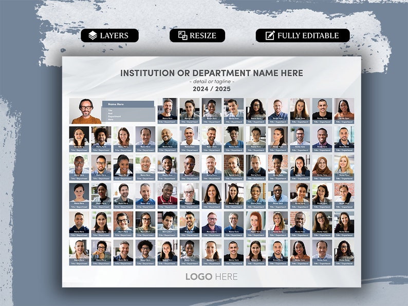 Indesign Template Photo Composite Template for 75 Photos: Professional ...