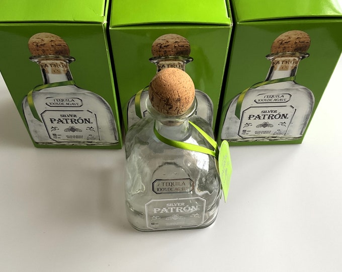 3 Patron Silver Tequila Bottles, Heavy Duty Glass 750 Ml With Boxes - Etsy