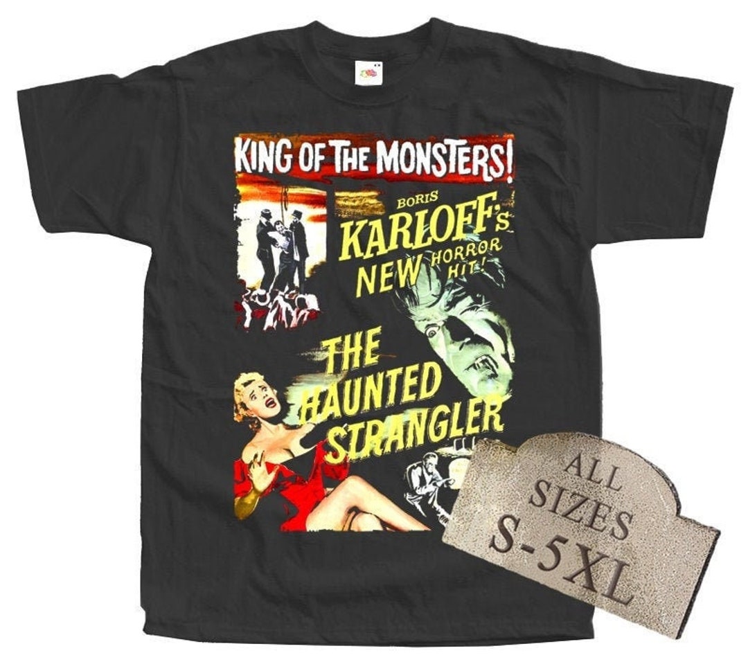 The Haunted Strangler V1 Horror Movie Poster T SHIRT BLACK All Sizes S ...
