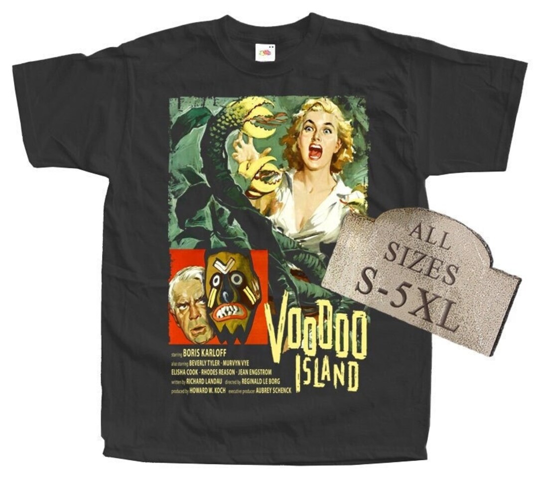 Voodoo Island V6 Horror Poster T-SHIRT All Sizes S-5XL Cotton - Etsy