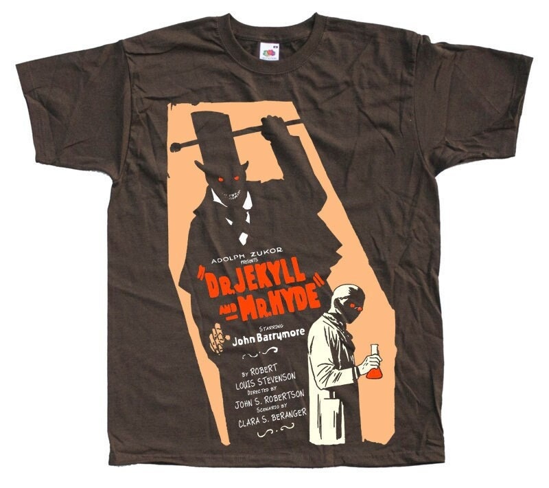 Dr. Jekyll and Mr. Hyde V2 Horror Poster T-SHIRT All Sizes S-5XL Cotton ...
