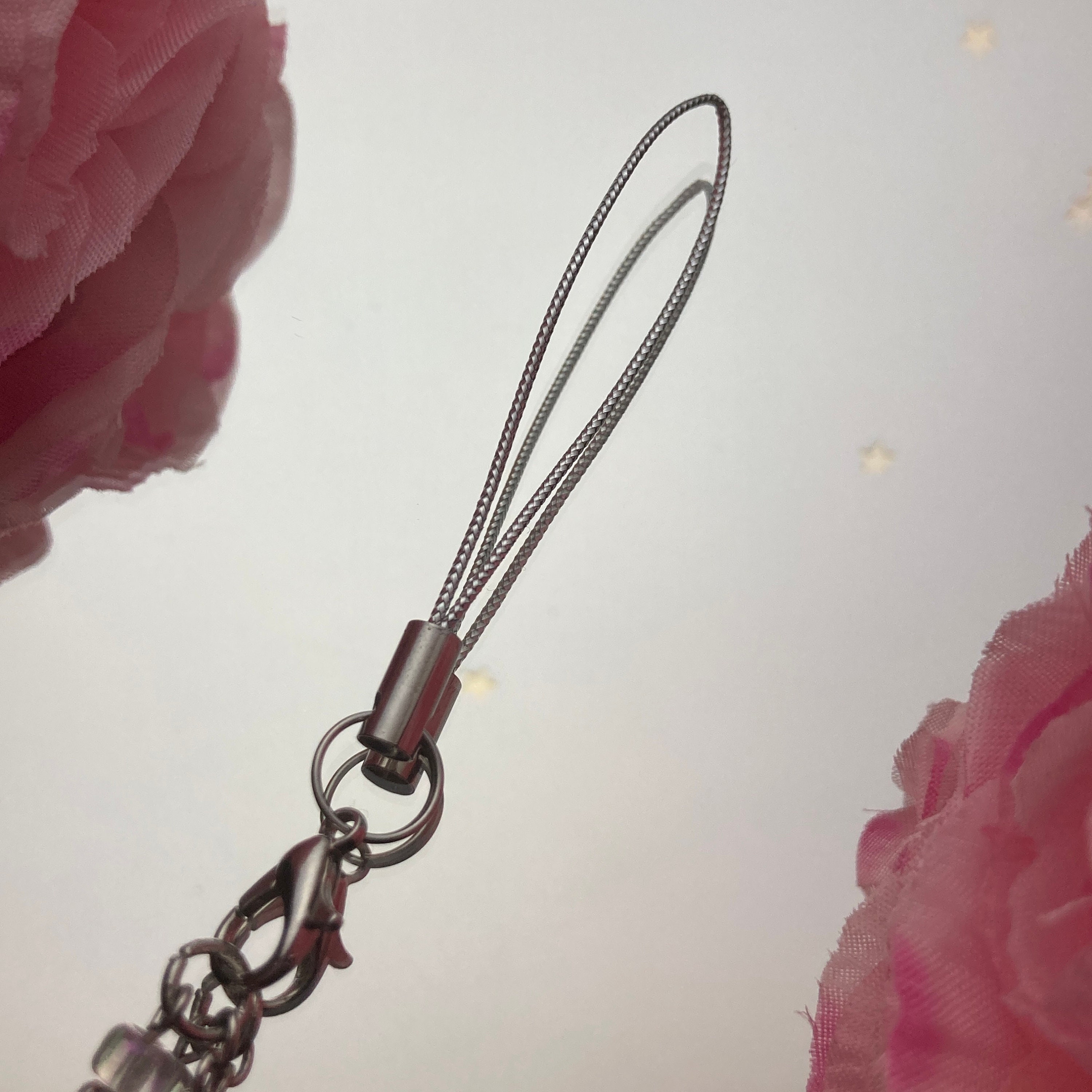 Pastel Star Phone Charm Strap or Keychain - Cute Beaded Cellphone Strap ...