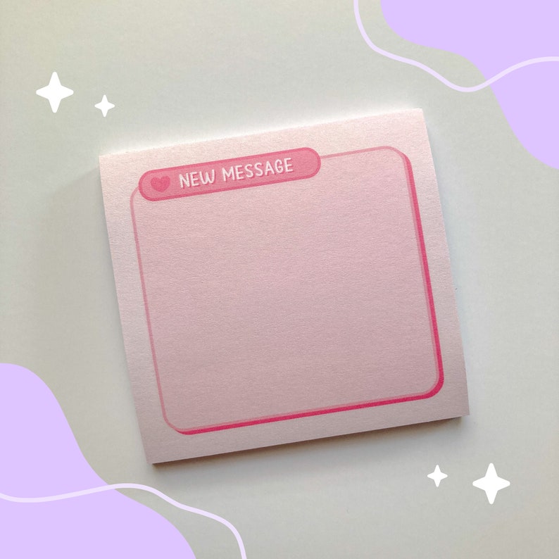 New Message Sticky Notes, Chat Bubble Sticky Memo Pads, Cute Instant ...