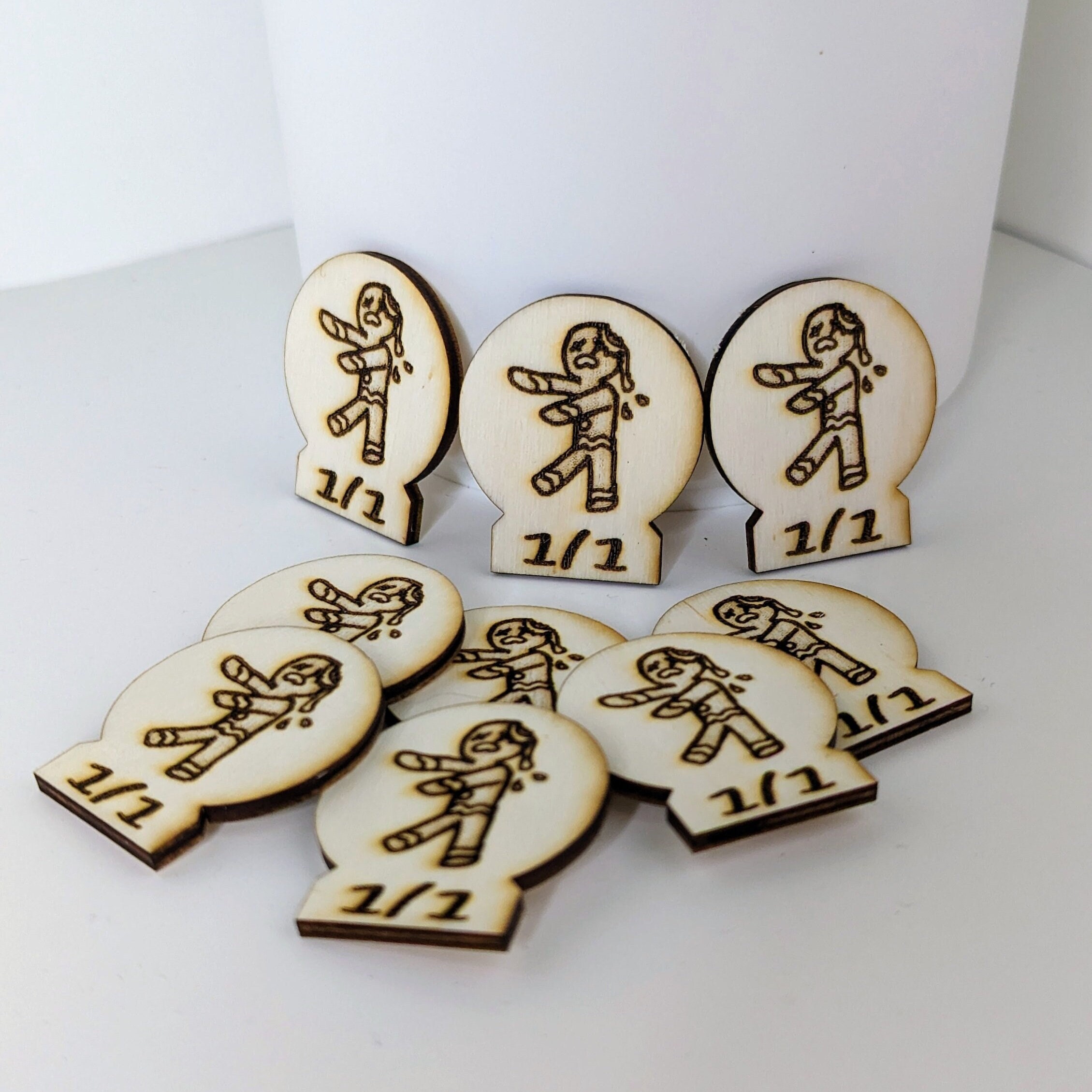 Food Golem Tokens for MTG 9x Magic the Gathering Wood Gingerbread ...