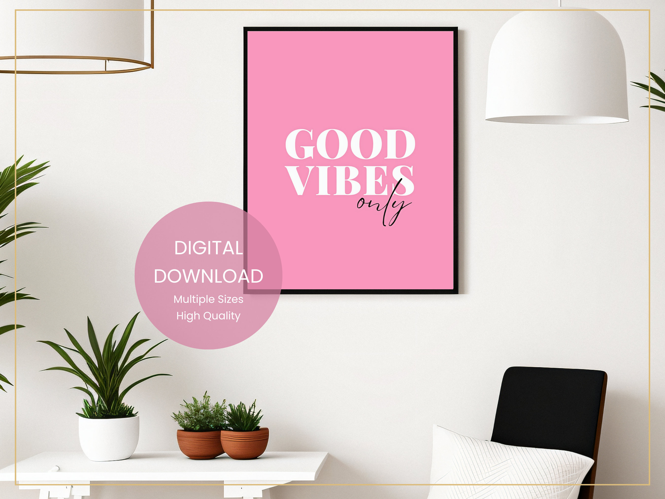 Set of 3 Pink Wall Art for Women Inspirational Wall Art Pink - Etsy