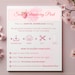 Girl Baby Shower Card, Printable Card, Pink Bow, Baby Shower Card ...