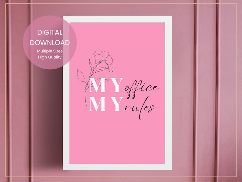 Set of 3 Pink Wall Art for Women Inspirational Wall Art Pink - Etsy