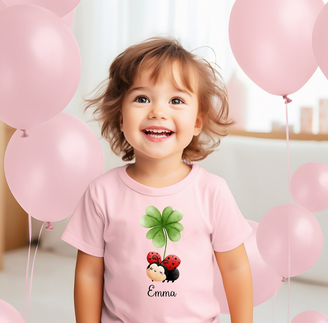 Personalized Girl Shirt, Ladybug Shirt, Cute Girl T-shirt, Gift for ...