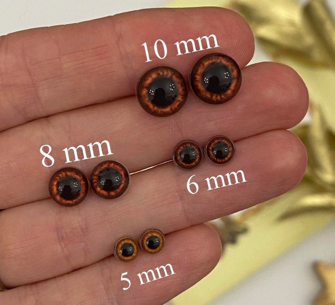 Beautiful Good Quality Teddy/animal Eyes on Wire Loop 5mn&6mm 25a - Etsy UK