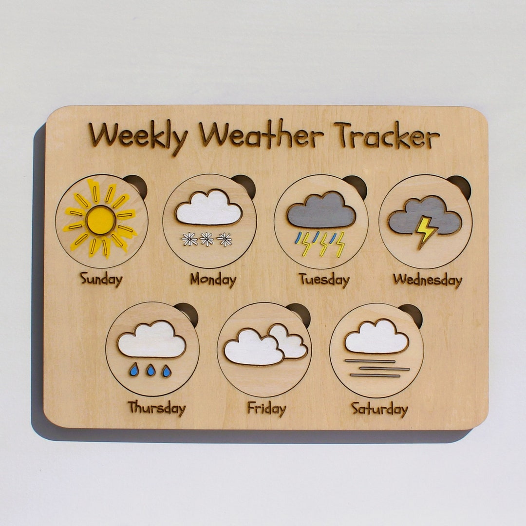 Weather Tracking Science Activity for Montessori Learning Materials ...