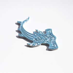 3D Raised Hawaiian Hammerhead Shark Decal - Etsy