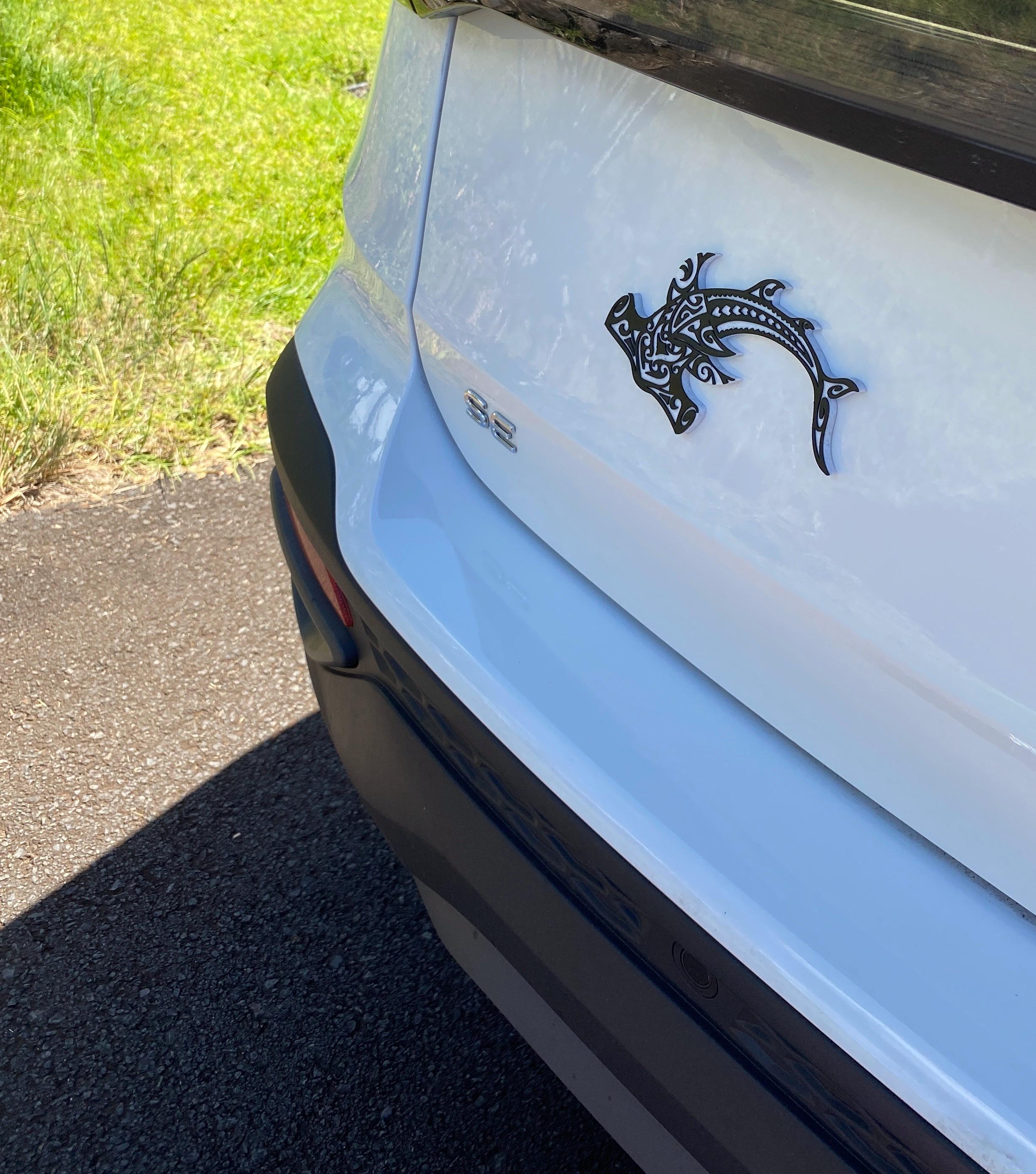3D Raised Hawaiian Hammerhead Shark Decal - Etsy
