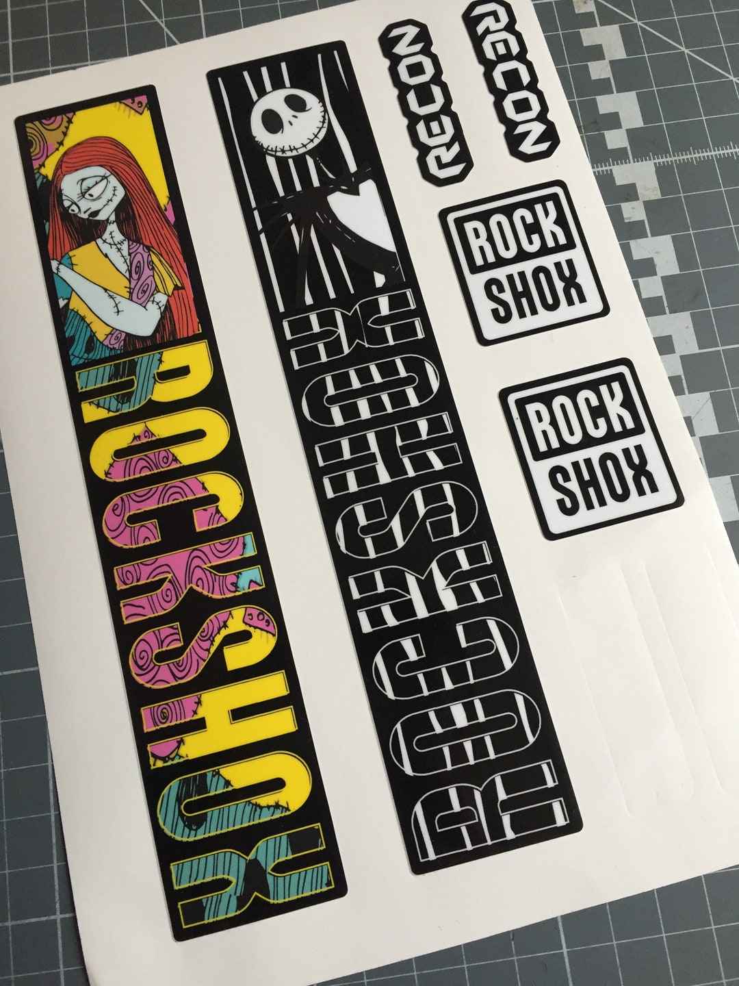 Rock Shox Nightmare Before Christmas Fork Graphics Stickers & Decals - Etsy