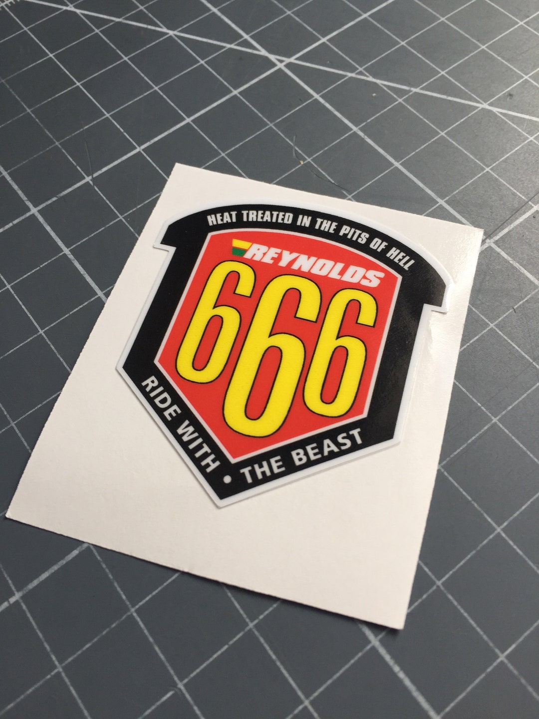 Reynolds 853 Spoof 666 Ride With the Beast Stickers & Decals - Etsy