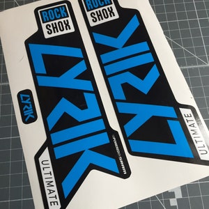 Rock Shox Lyrik Ultimate Fork Graphics Stickers & Decals - Etsy
