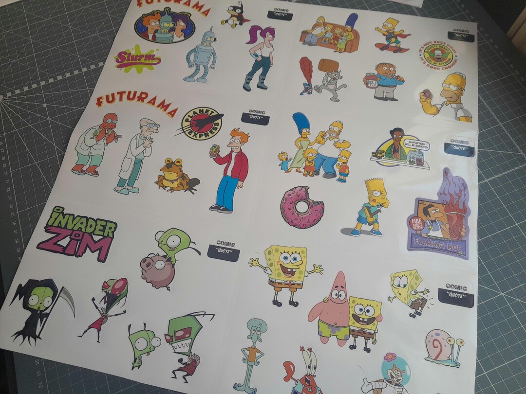 Classic Tv Cartoons. High Quality Stickers/decals - Etsy