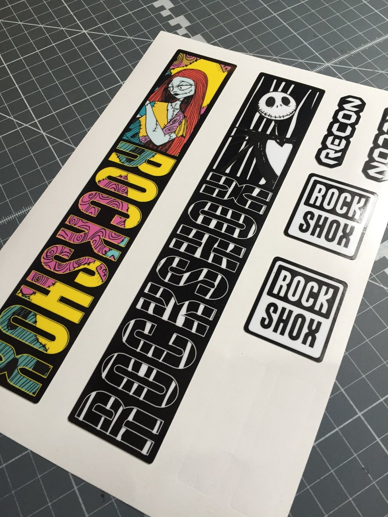 Rock Shox Nightmare Before Christmas Fork Graphics Stickers & Decals - Etsy