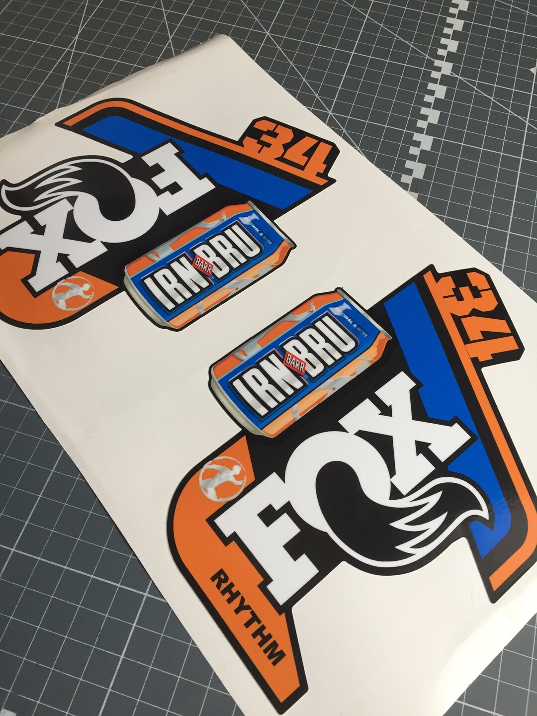 Iron Brew Fox Rhythm Fork Graphics Stickers & Decals - Etsy