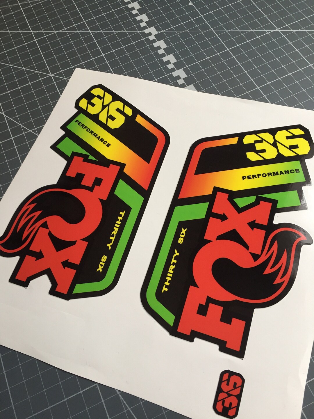Rasta 36 Performance Fox Rhythm Fork Graphics Stickers & Decals - Etsy