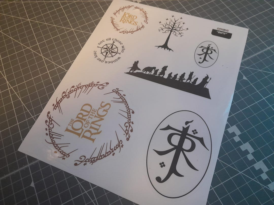 Lord of the Rings, J.R.R. Tolkien High Quality Stickers/decals - Etsy
