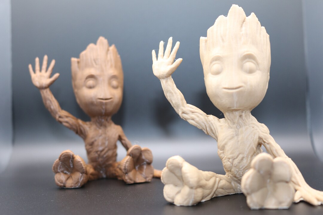 3D Printed Baby Groot Waving Air Plant Pot/sculpture - Etsy