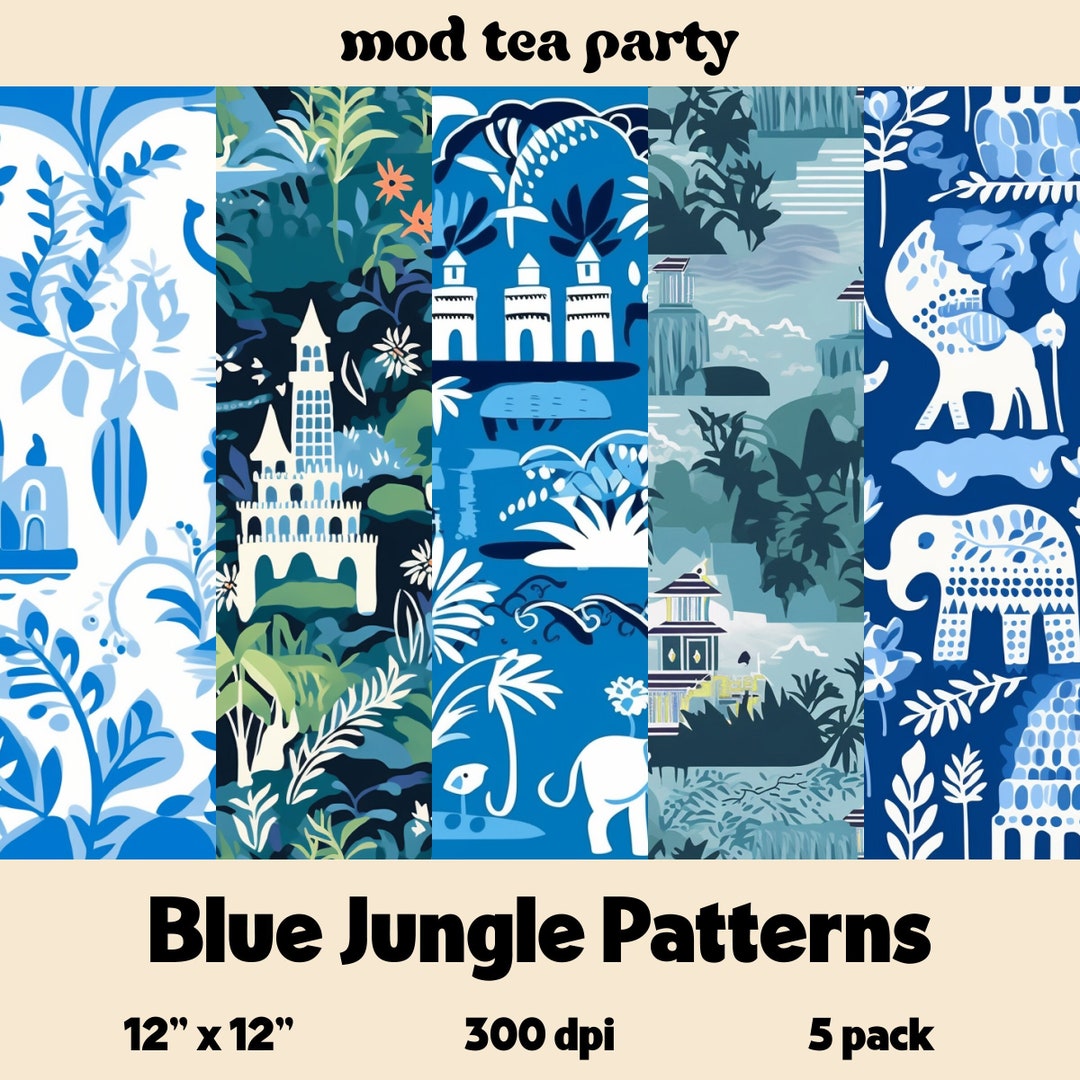 Disneyland Inspired Seamless Digital Patterns - Jungle Cruise Inspired ...