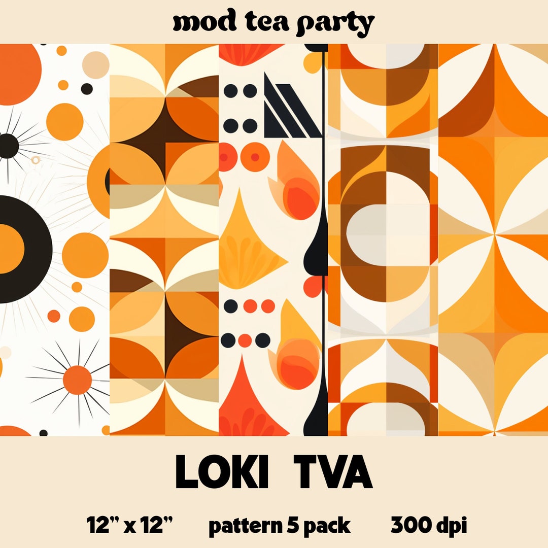 LOKI TVA Inspired Seamless Digital Patterns, MARVEL Inspired - Etsy