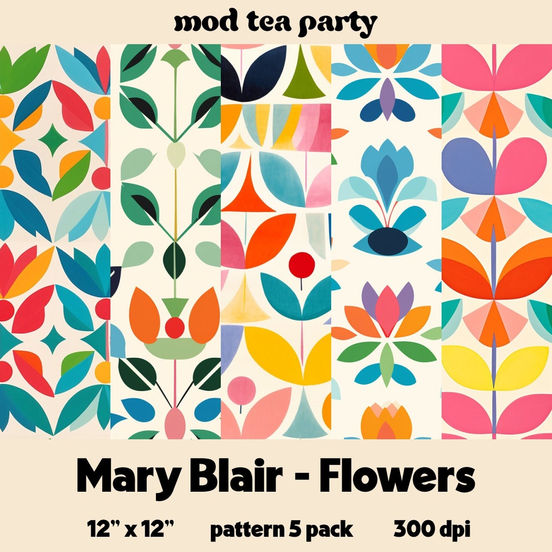 Mary Blair - Small World Seamless Digital Patterns - Etsy