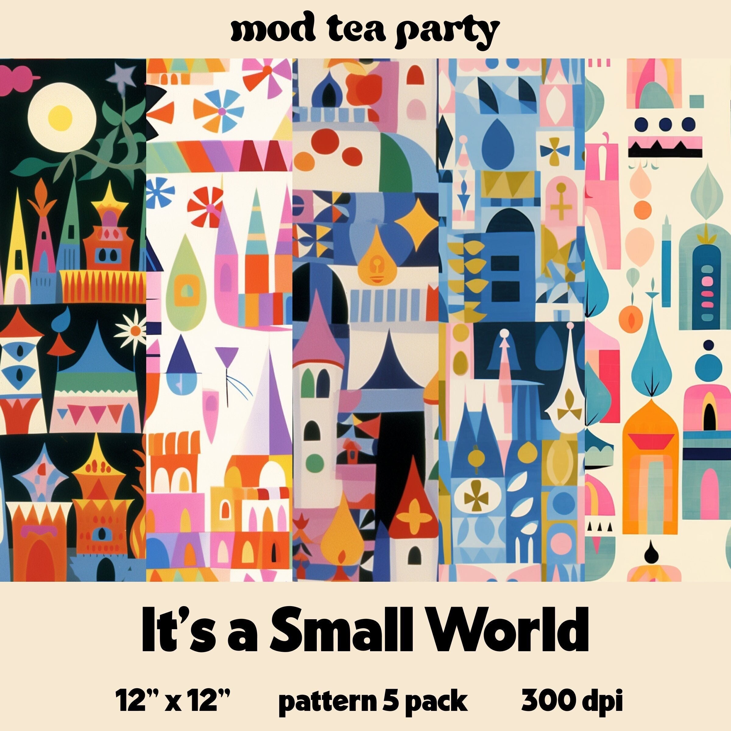 It's a Small World Inspired - Mary Blair Seamless Patterns - Etsy
