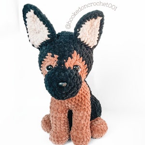 LOW SEW German Shepherd Crochet Pattern Shepherd Amigurumi Pattern ...