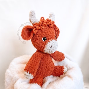 Highland Cow Crochet Pattern Cow Amigurumi Pattern DIY Crochet Tutorial ...
