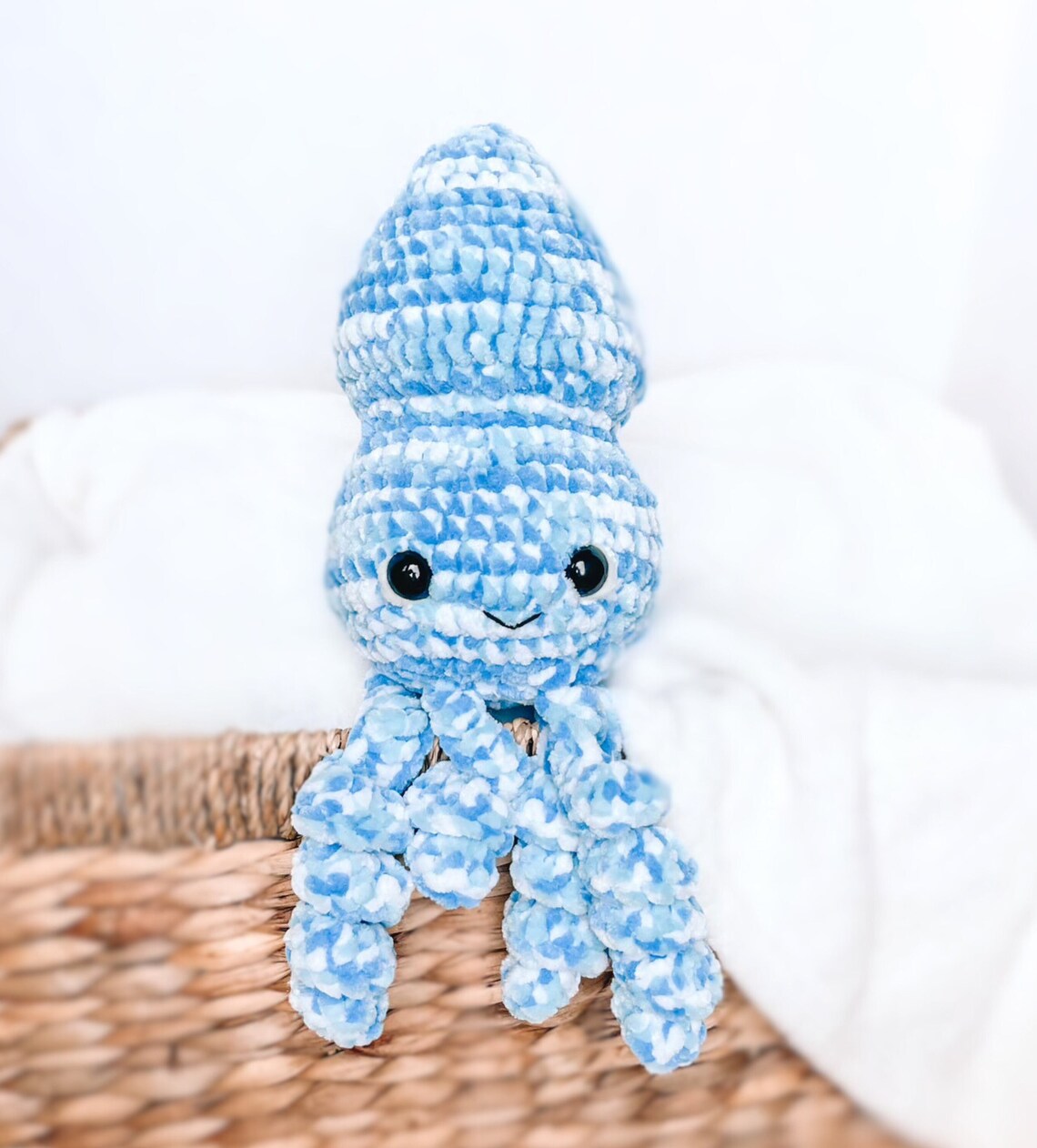 Squid Crochet Pattern Squid Amigurumi Pattern Sea Animal Crochet ...