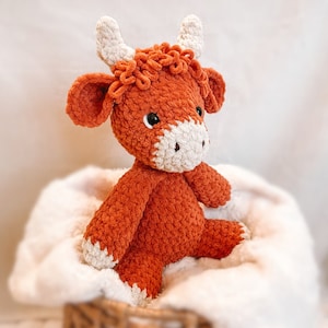 Highland Cow Crochet Pattern Cow Amigurumi Pattern DIY Crochet Tutorial ...