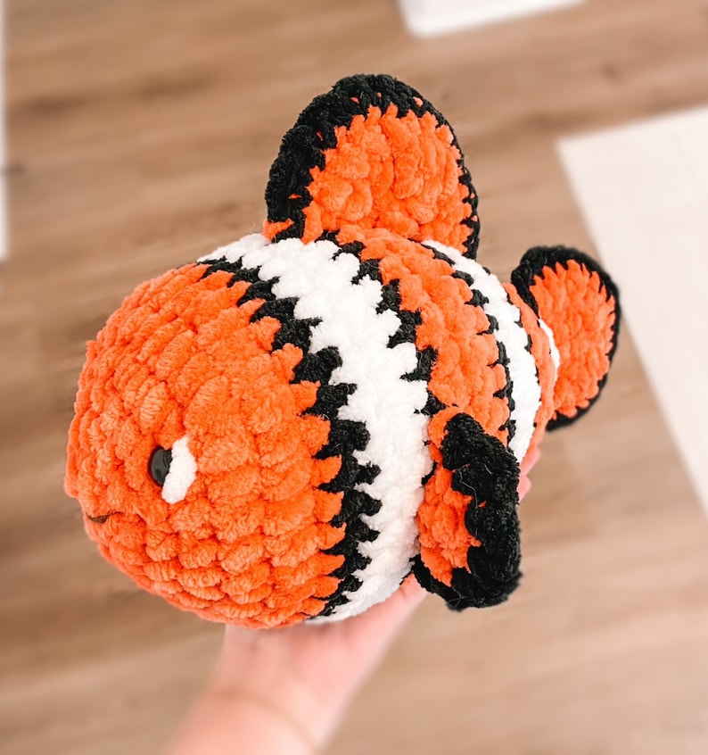 Clownfish Crochet Pattern Fish Amigurumi Pattern DIY Crochet Fish ...