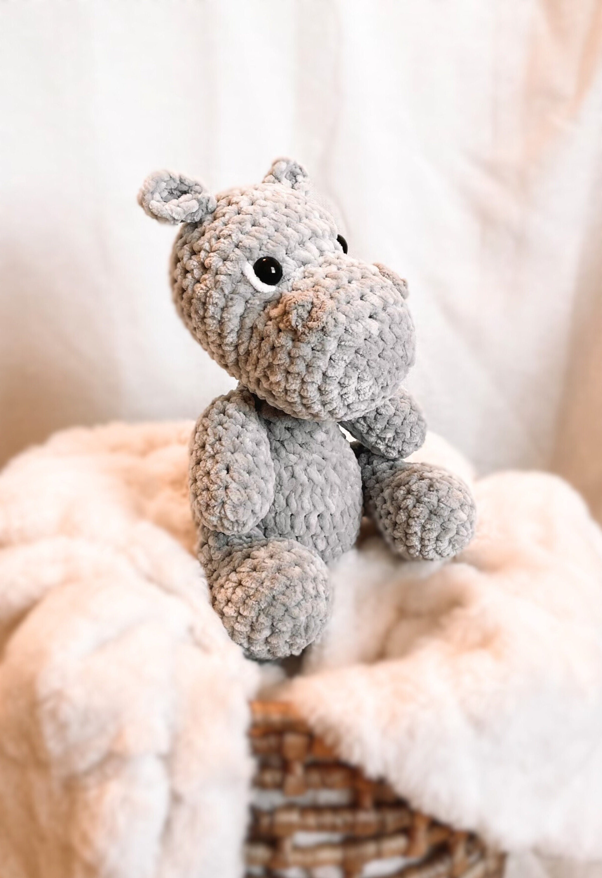 Hippo Crochet Pattern Hippo Amigurumi Pattern Animal Crochet Pattern ...