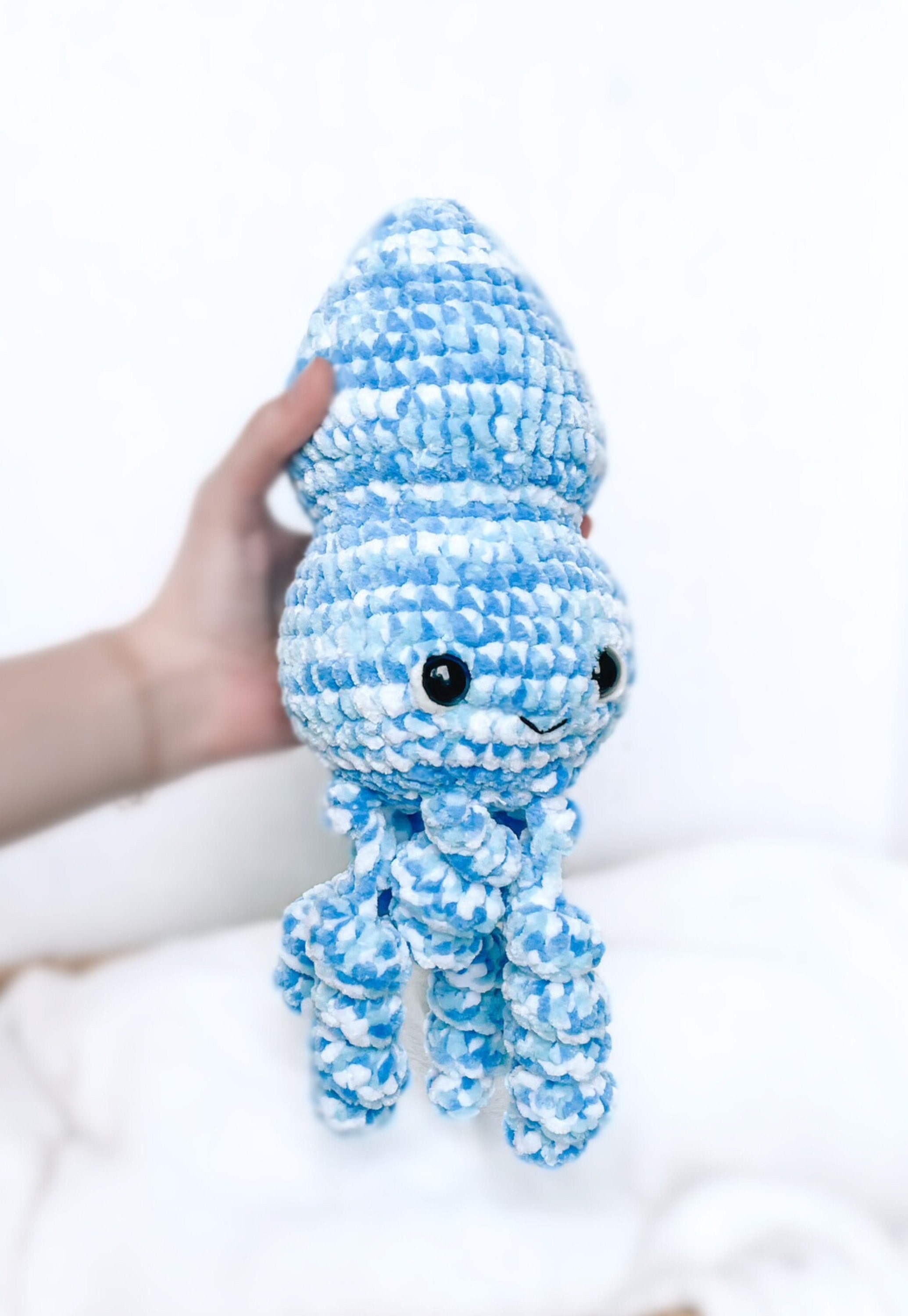 Squid Crochet Pattern Squid Amigurumi Pattern Sea Animal Crochet ...