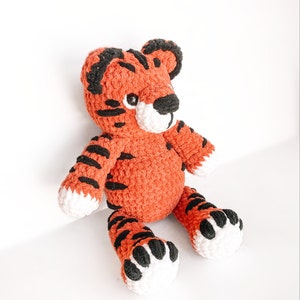 Tiger Crochet Pattern Tiger Amigurumi Pattern Zoo Animal Crochet ...