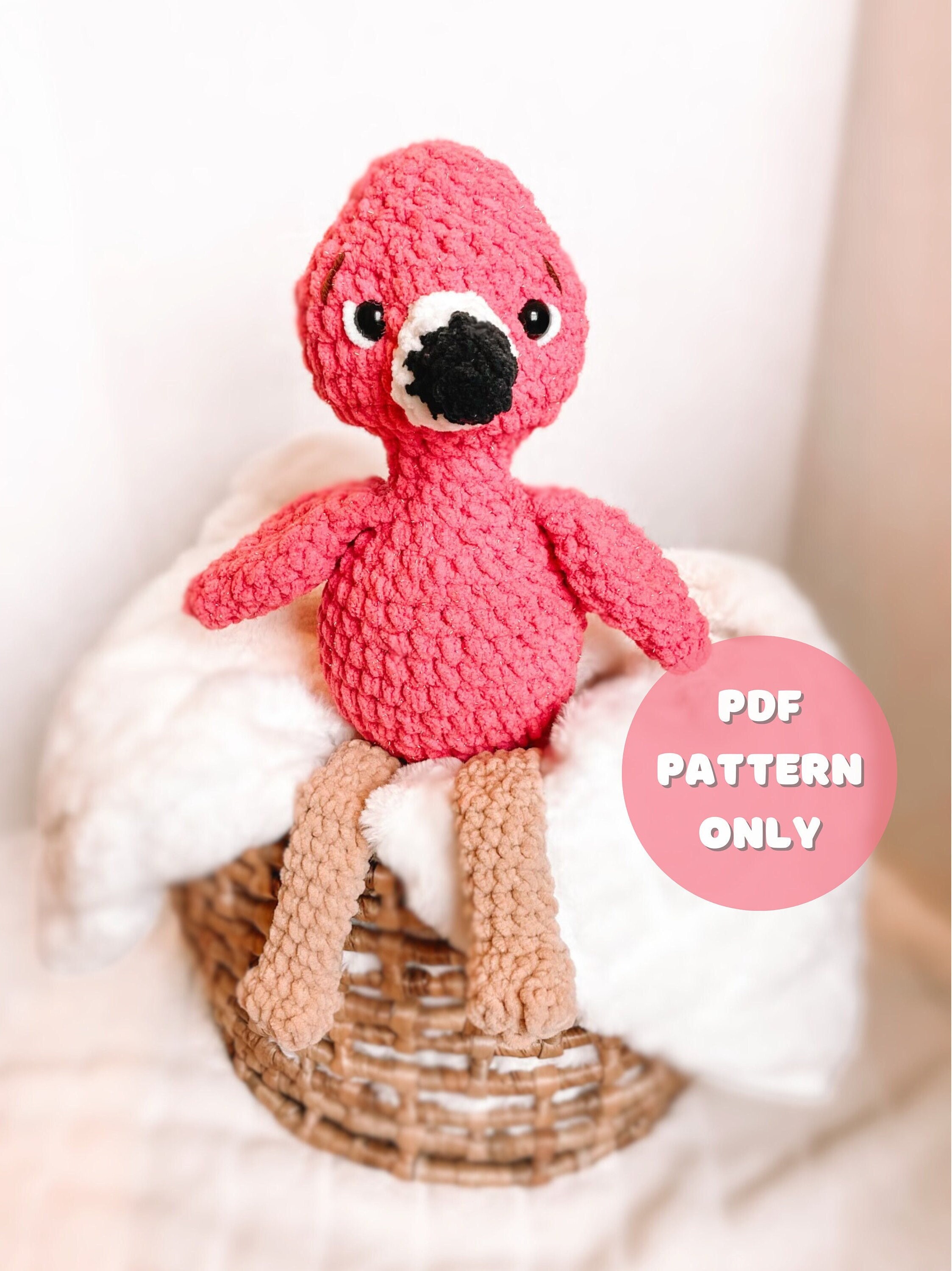 Flamingo Crochet Pattern Flamingo Amigurumi Pattern DIY Crochet ...