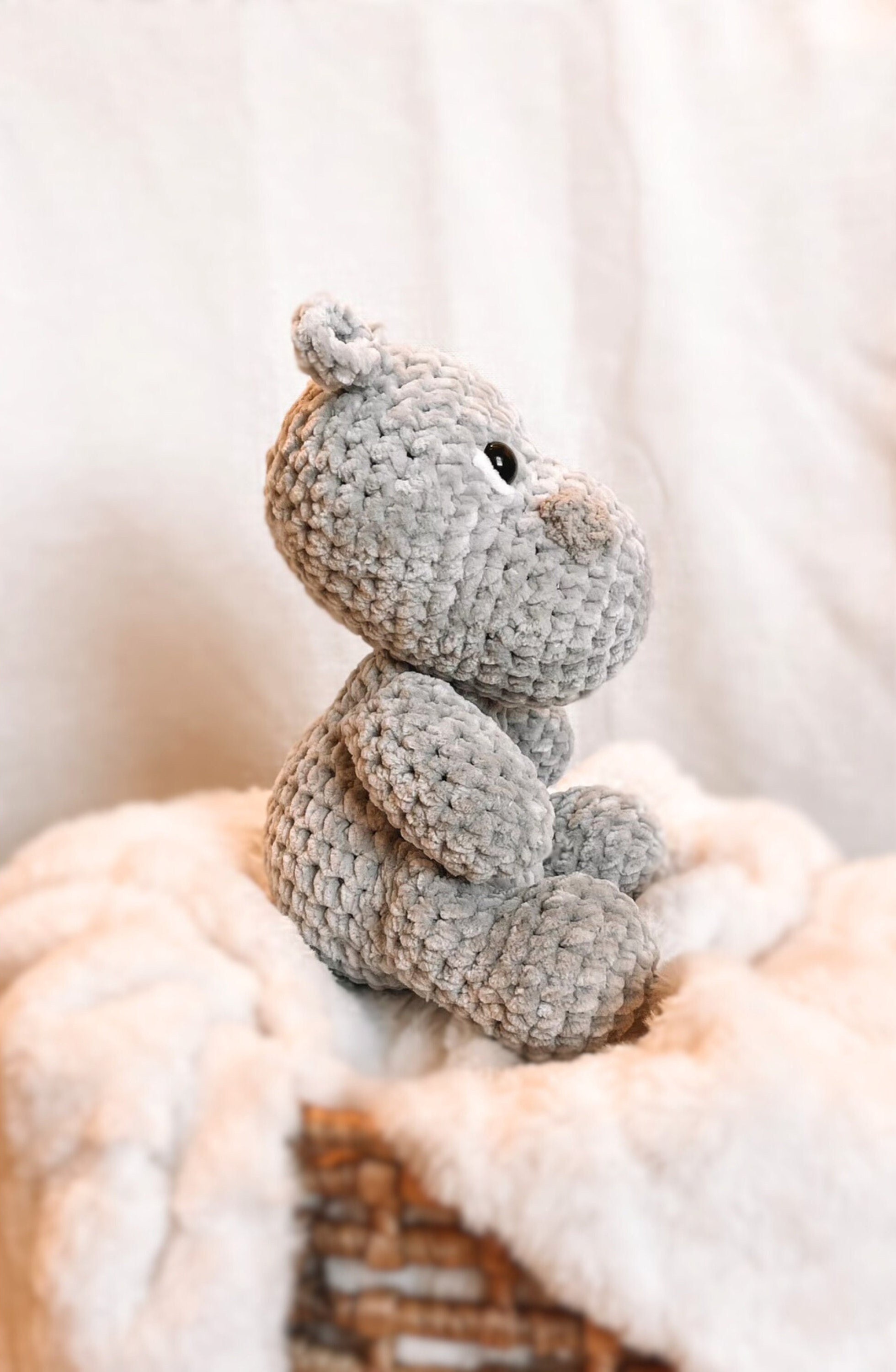 Hippo Crochet Pattern Hippo Amigurumi Pattern Animal Crochet Pattern ...