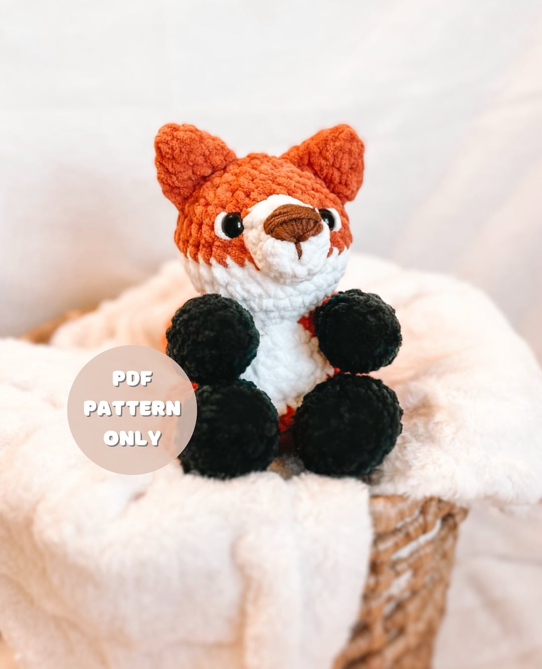 Fox Crochet Pattern Fox Amigurumi Pattern Animal Crochet Fox DIY ...